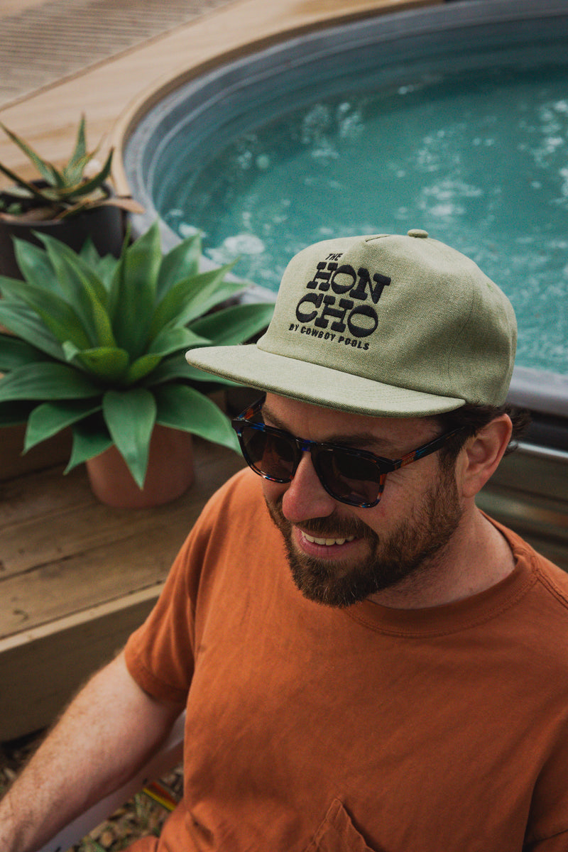 Canvas Cap with Embroidered Logo – Cowboy Pools